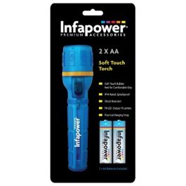 Infapower 2AA LED Soft Touch Rubber Torch F020