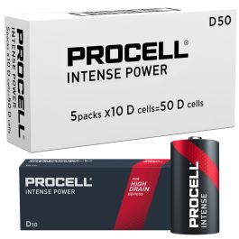 Duracell Procell Intense D Batteries | Box of 50 | Official Procell UK ...