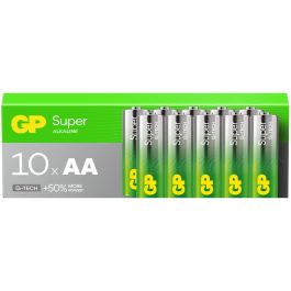 GP Super G-tech AA LR6 Alkaline Batteries | Box of 10