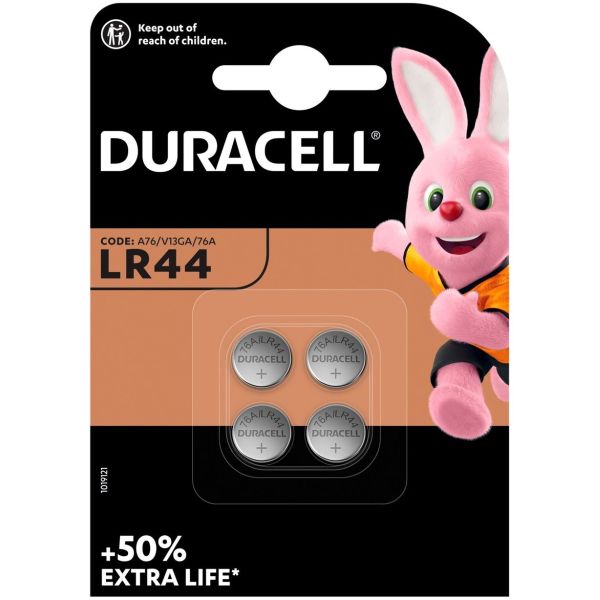 Duracell 76A LR44 Batteries 4-Pack